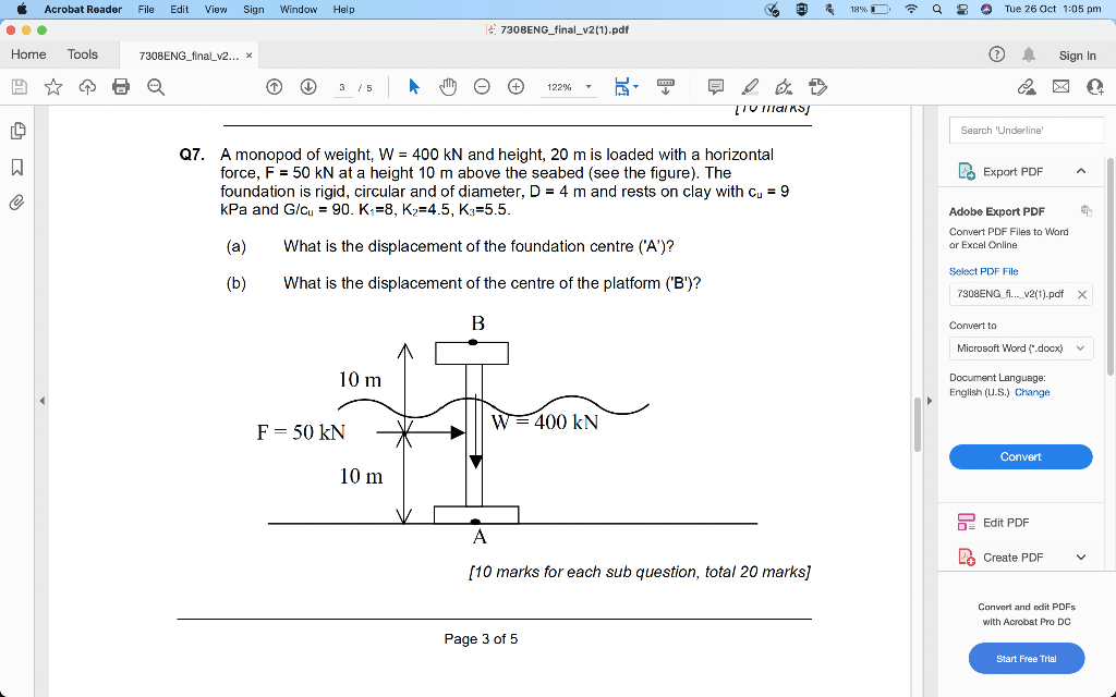 Acrobat Reader File Edit View Sign Window Help 18% Q8 | Chegg.com