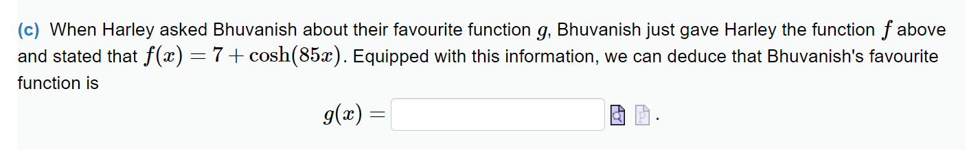 Solved Bhuvanish has a favourite continuous odd function | Chegg.com