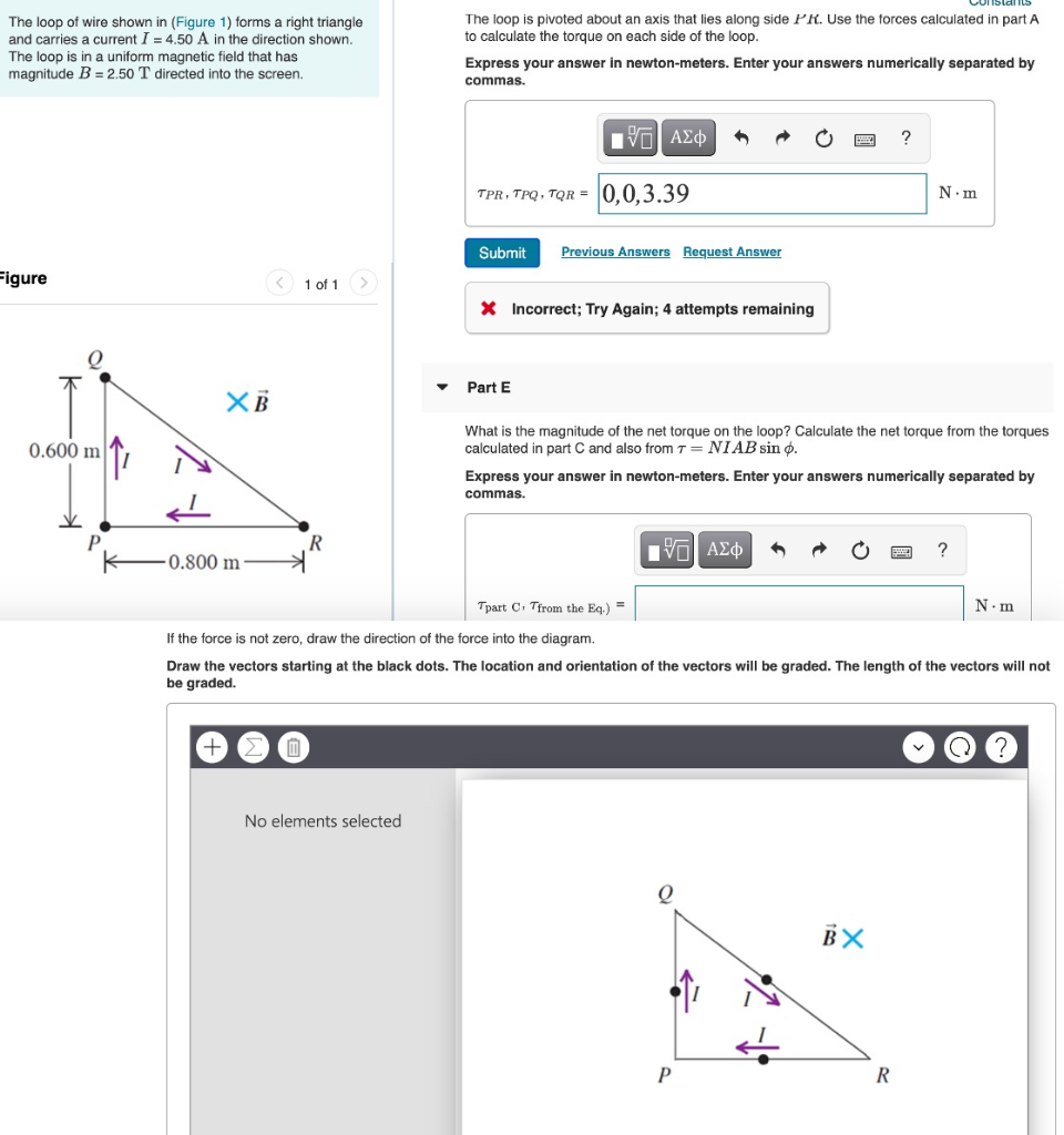 Solved The loop of wire shown in (Figure 1) forms a right | Chegg.com