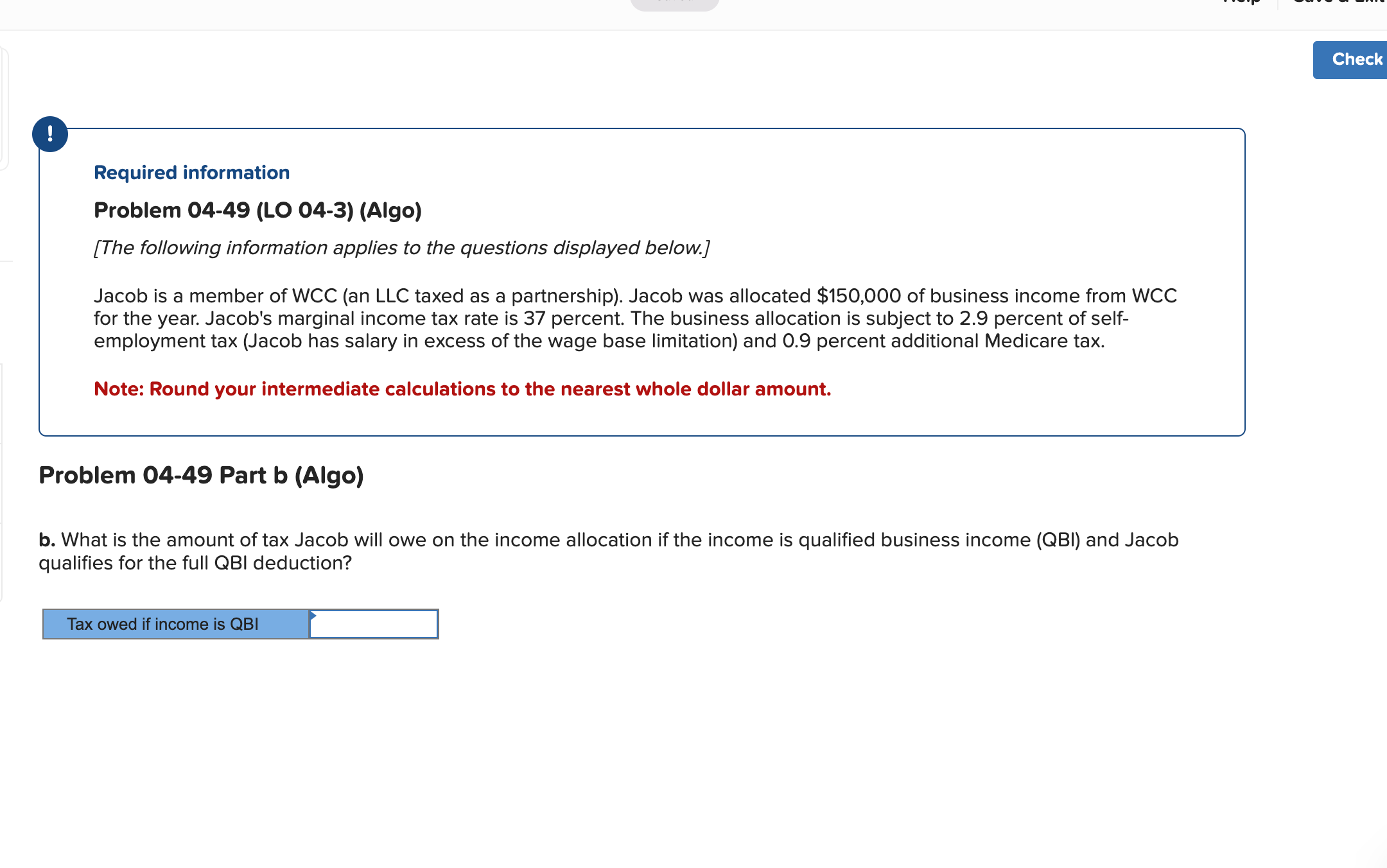 Solved Required information Problem 04-49 (LO 04-3) (Algo) | Chegg.com