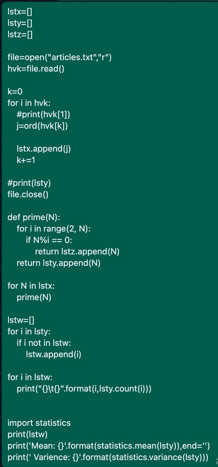 Solved I wrote this python code as below, but the format of | Chegg.com