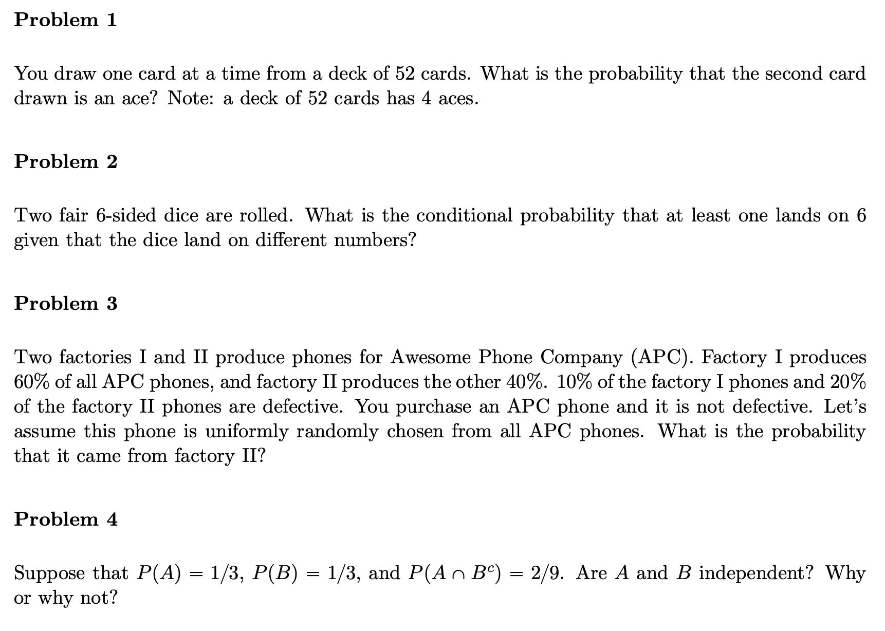 Solved You draw one card at a time from a deck of 52 cards. | Chegg.com