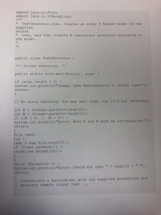Solved import java.io.File: import java.util.HashMap; import | Chegg.com