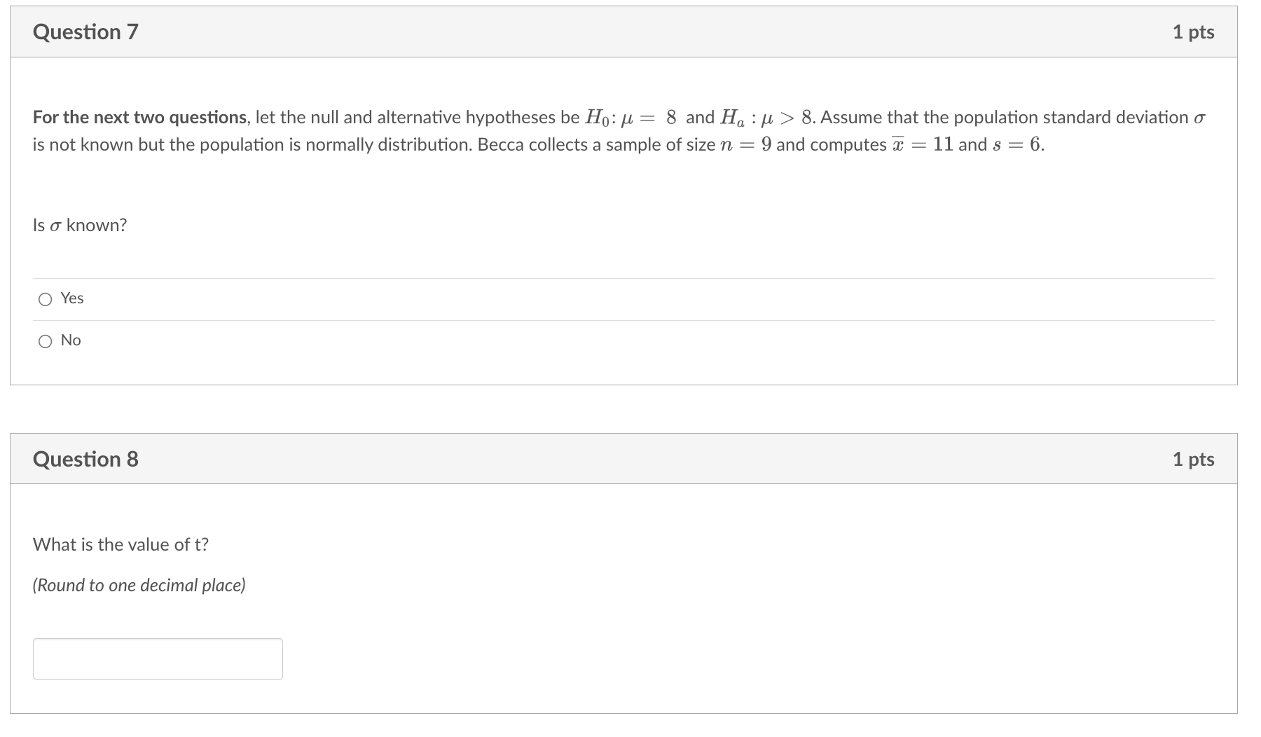 Solved For the next two questions, let the null and | Chegg.com
