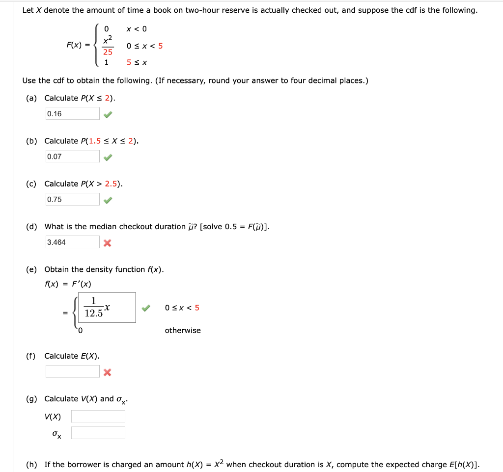 Solved Let X denote the amount of time a book on two-hour | Chegg.com