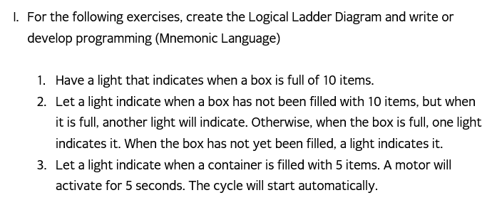 Solved For the following exercises, create the Logical | Chegg.com