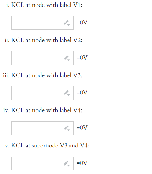 Solved If Vs=12UsingV1, V2, V3, and V4 for the voltages at | Chegg.com