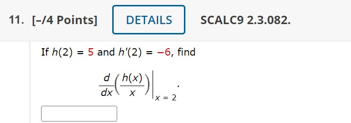 Solved 8. [-/7 Points ] SCALC9 2.3.064. Find equations of | Chegg.com