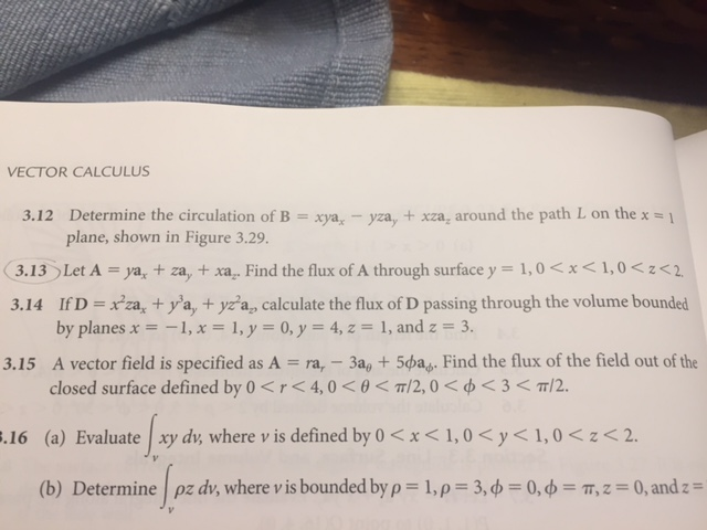 Solved VECTOR CALCULUS 3.12 Determine the circulation of B | Chegg.com