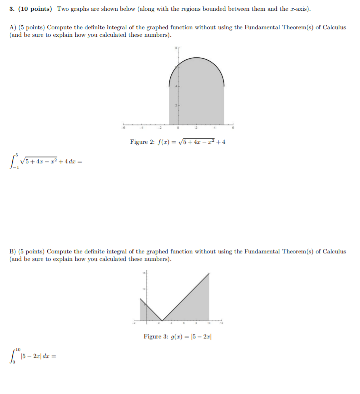 Solved 3. (10 points) Two graphs are shown below along with | Chegg.com