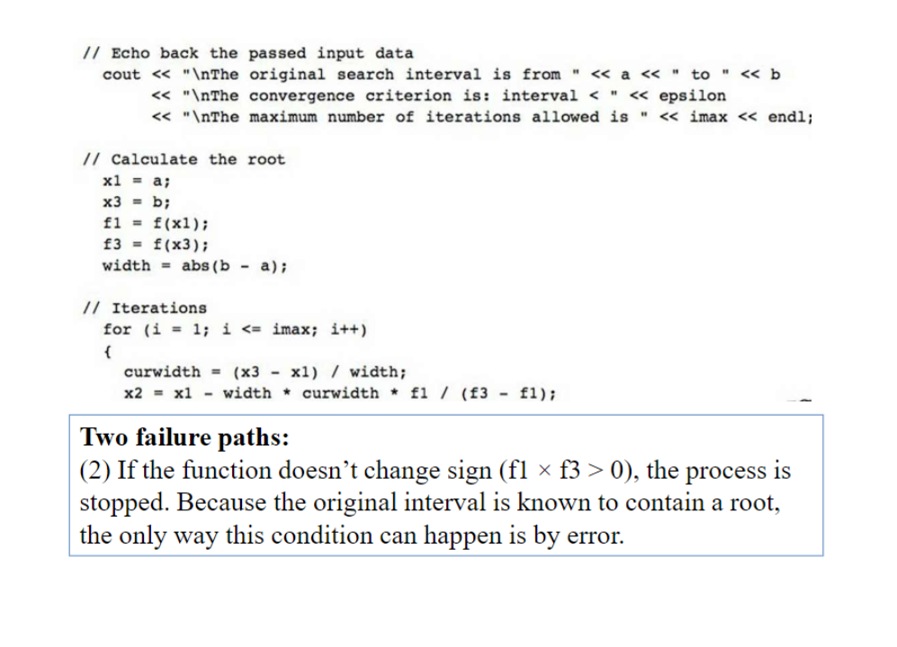 Solved a) Use Program 14.2 to find the root of the following | Chegg.com