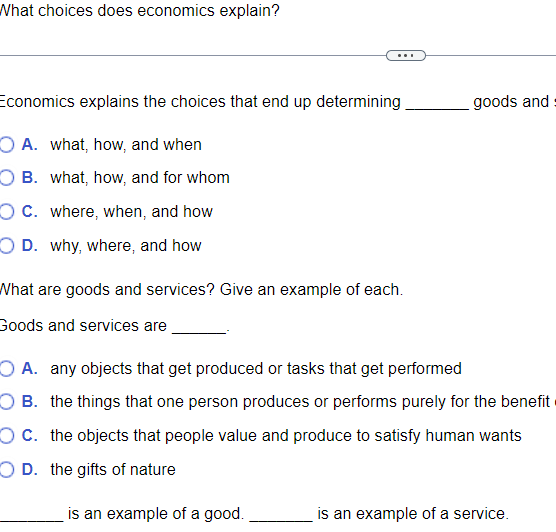 Solved What choices does economics explain?Economics | Chegg.com