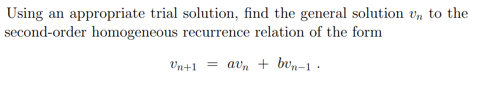 Solved Using an appropriate trial solution, find the general | Chegg.com
