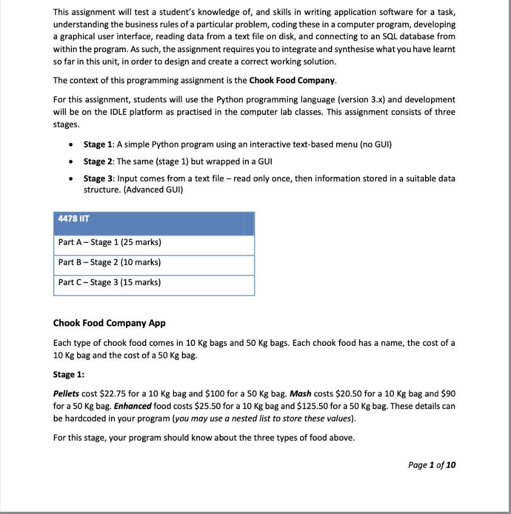 Solved This assignment will test a student's knowledge of, | Chegg.com