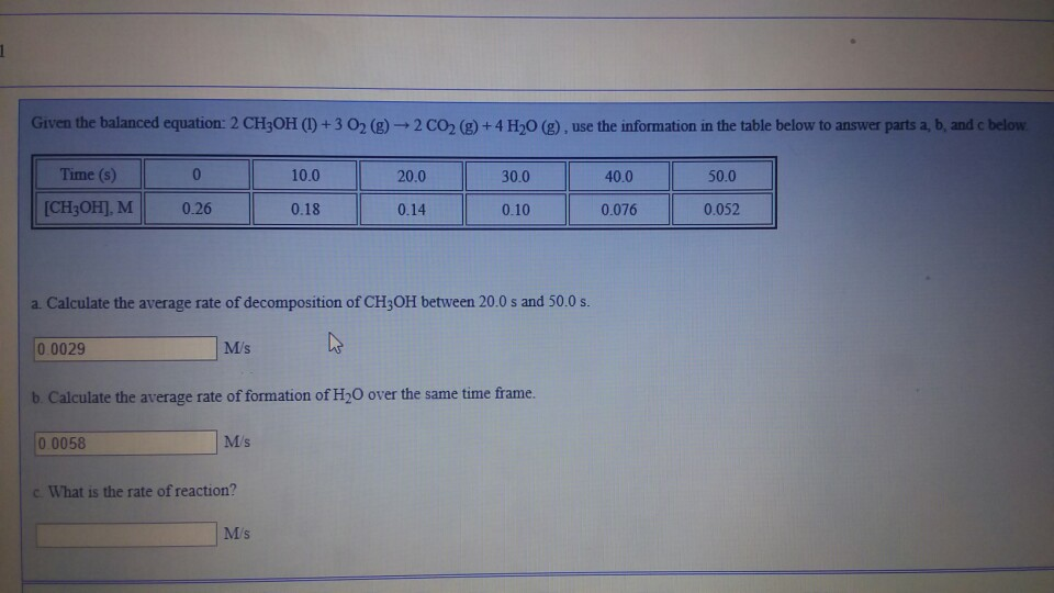 Solved Given the balanced equation: 2 CH3OH (I) + 3 O2 (g) → | Chegg.com