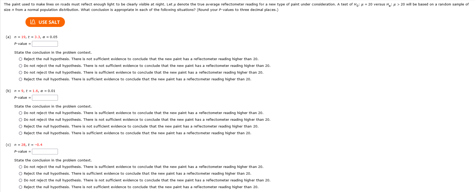 Solved P-value = State the conclusion in the problem | Chegg.com