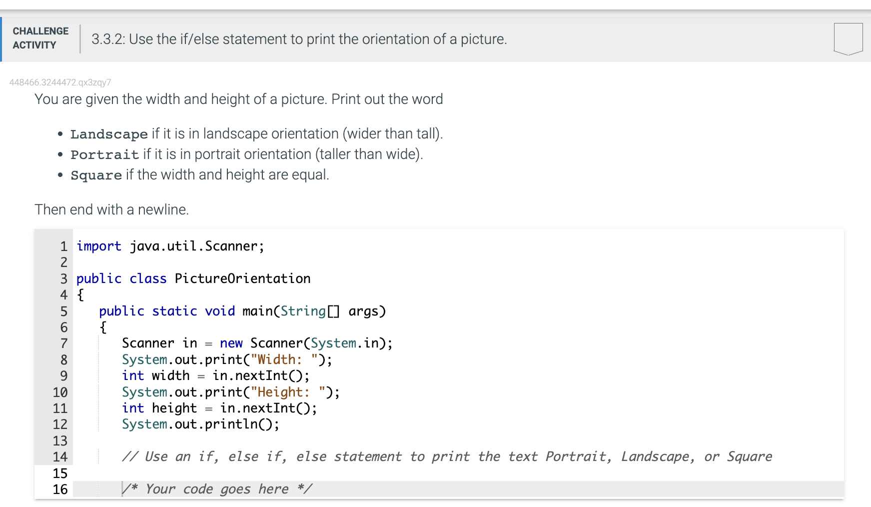 Solved CHALLENGE ACTIVITY 3.1.1: Write a program that reads | Chegg.com