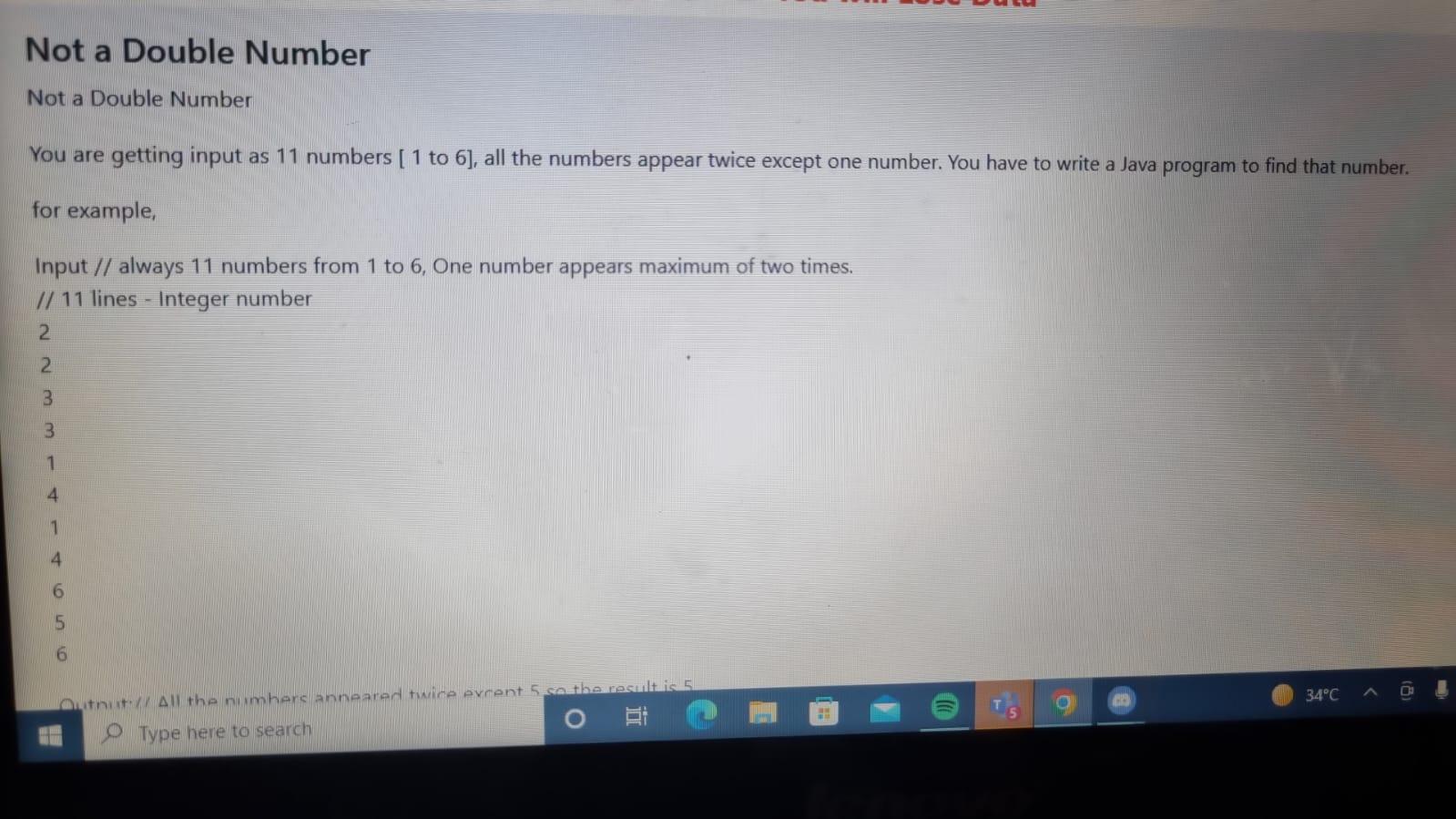 Solved Not a Double Number Not a Double Number You are | Chegg.com