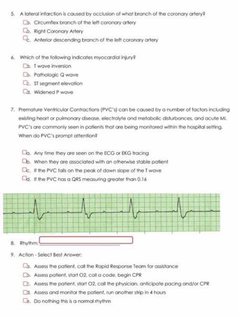 Solved 5. A lateral infarction is caused by occlusion of | Chegg.com