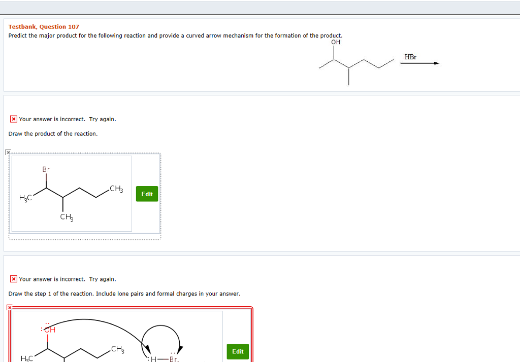Solved Testbank, Question 107 Predict the major product for | Chegg.com Solved Testbank, Question 107 Predict the major product for | Chegg.com