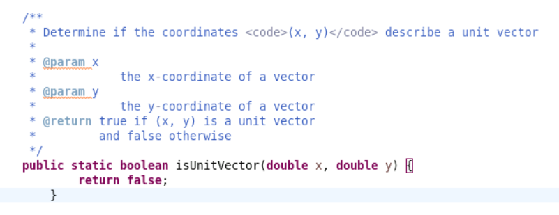Solved /** ∗ Determine if the coordinates code>(x,y) | Chegg.com