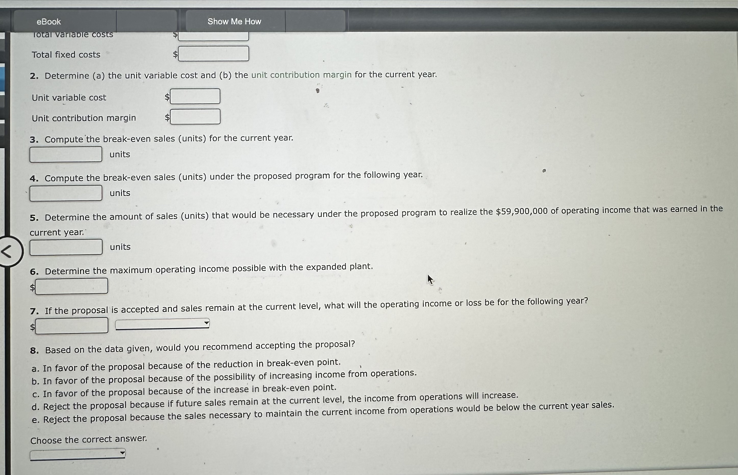 Solved 2. Determine (a) the unit variable cost and (b) the | Chegg.com