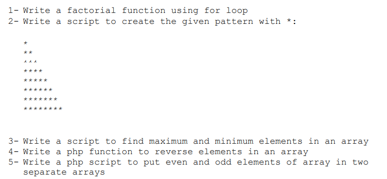 Solved 1 Write A Factorial Function Using For Loop 2 Write