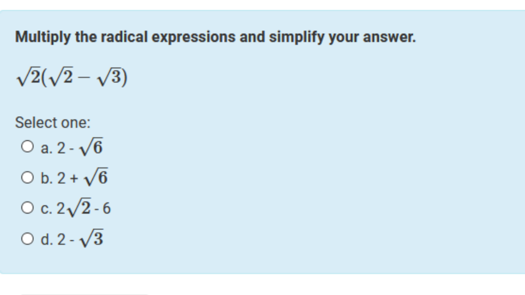 Solved Multiply the radical expressions and simplify your | Chegg.com