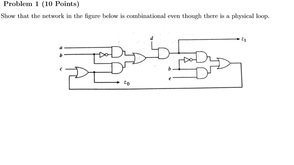 Solved Problem 1 (10 Points) Show that the network in the | Chegg.com