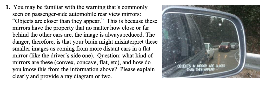 Solved 1. You may be familiar with the warning that's | Chegg.com