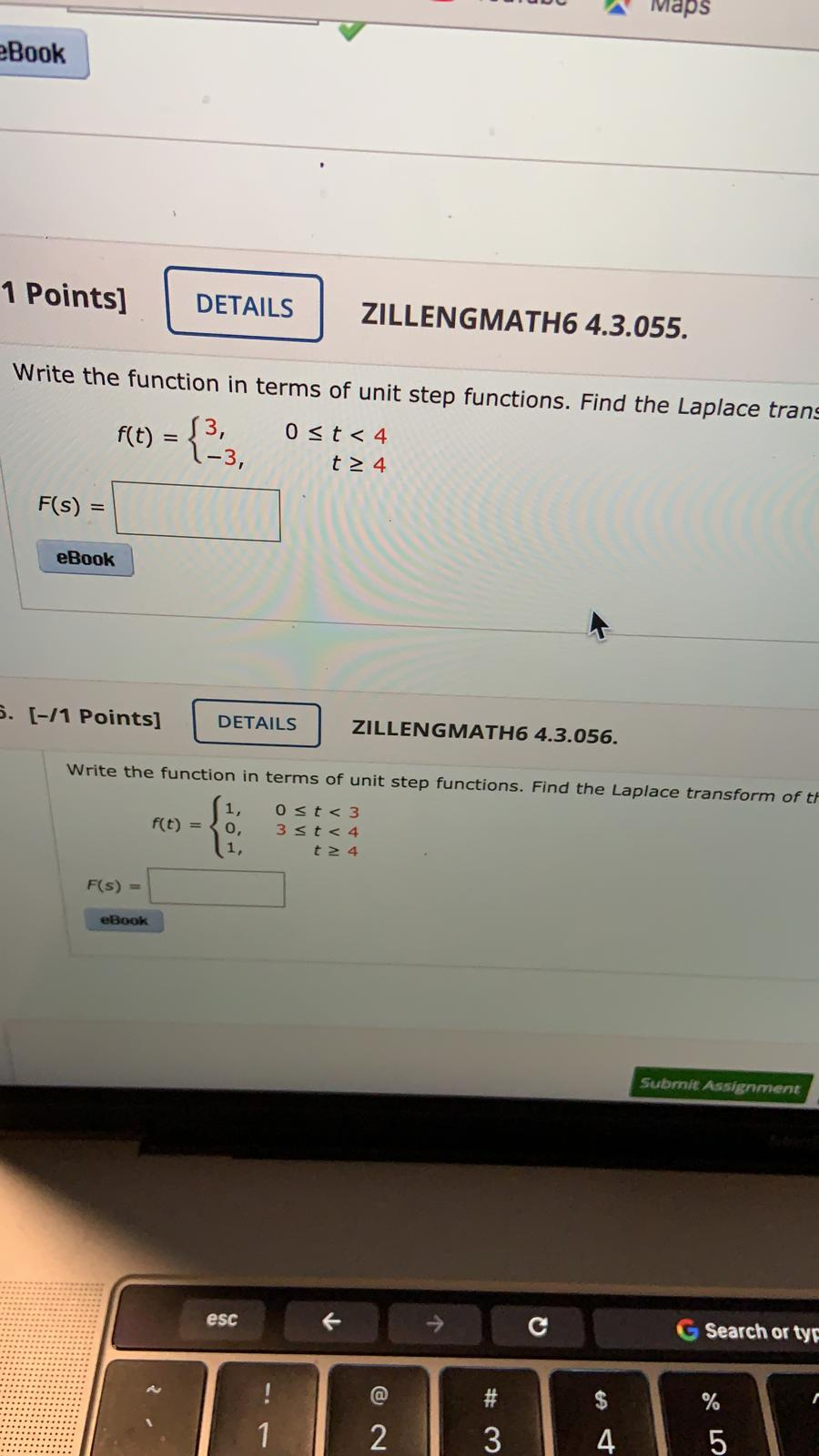 Solved Maps eBook 1 Points] DETAILS ZILLENGMATH6 4.3.055. | Chegg.com