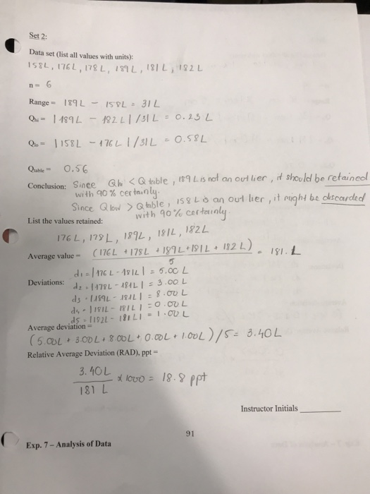 Solved CHEMISTRY 180-Analysis of Data SHOW SETUPS FOR ALL | Chegg.com