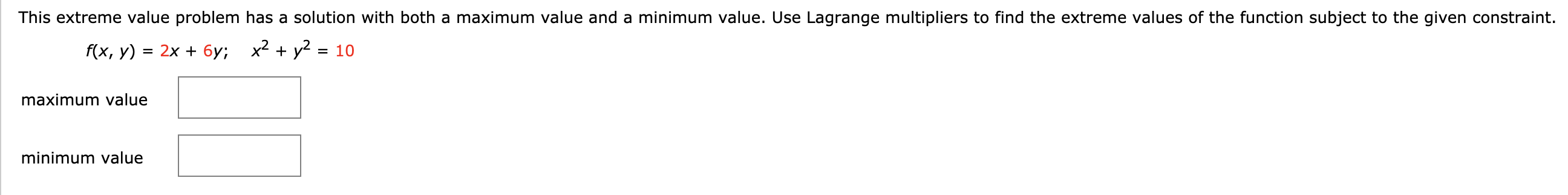 Solved This Extreme Value Problem Has A Solution With Both A