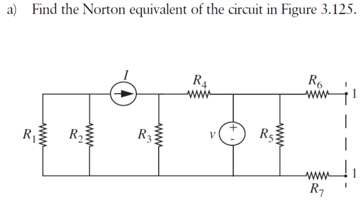 Solved a) Find the Norton equivalent of the circuit in | Chegg.com
