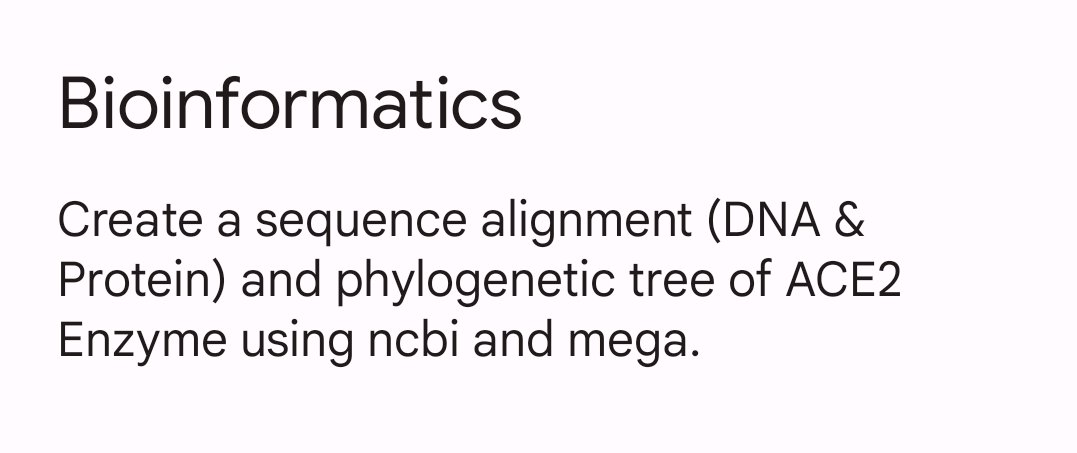 Bioinformatics Create a sequence alignment (DNA \& | Chegg.com