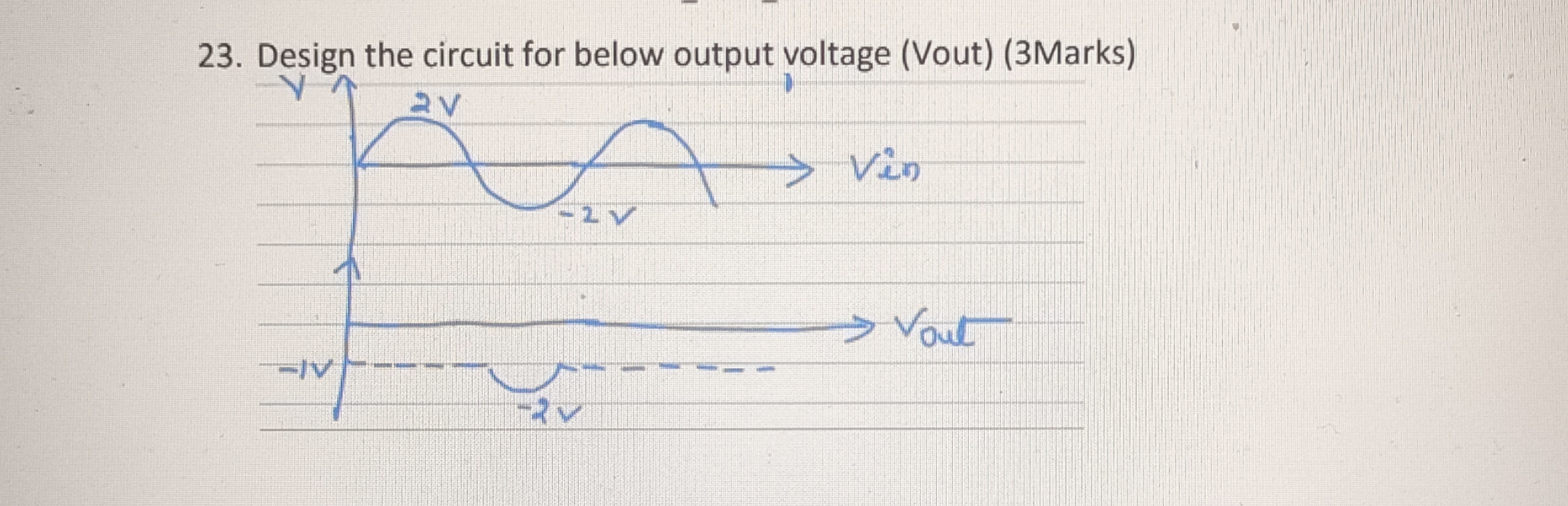 Solved Design the circuit for below output voltage | Chegg.com