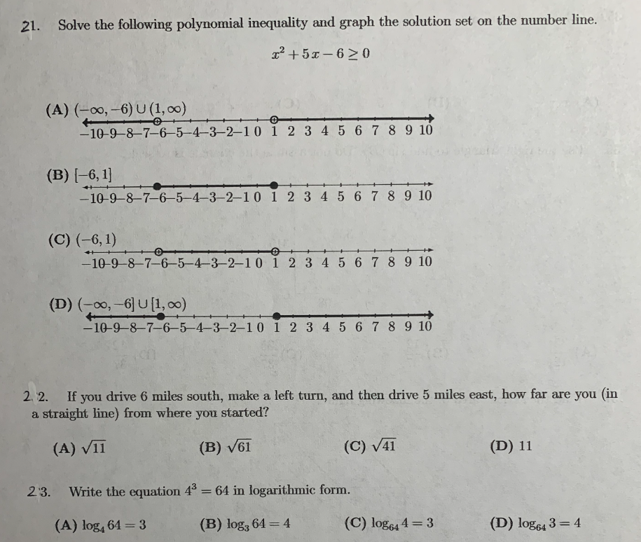 Solved 21. Solve the following polynomial inequality and | Chegg.com