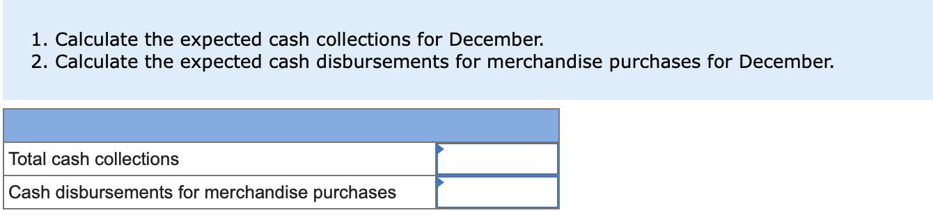 Solved 1. Calculate the expected cash collections for | Chegg.com