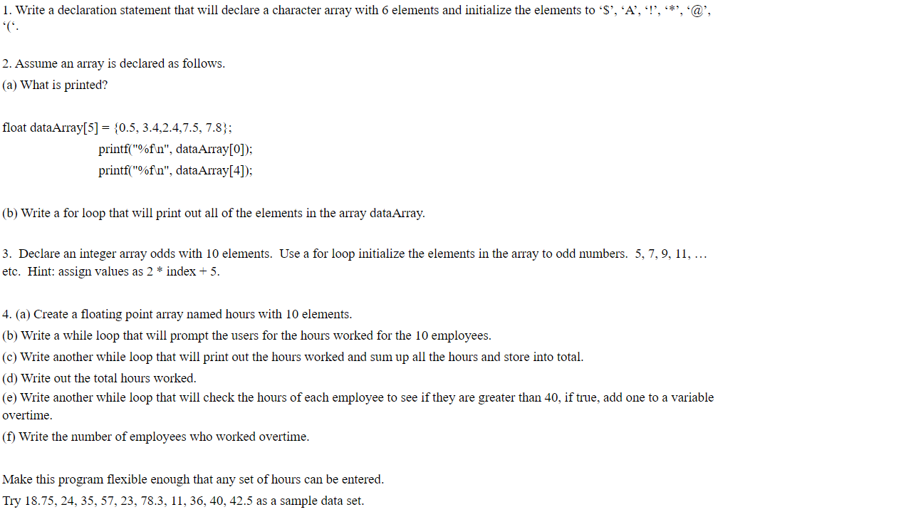 Solved Write Code In C Please I Use The Printf Statements 9546