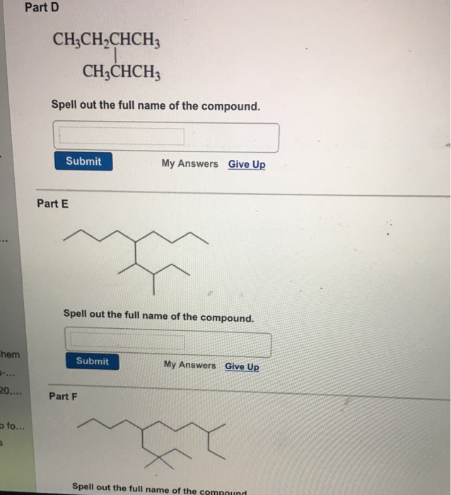 Solved Spell out the full name of the compound. Spell out | Chegg.com