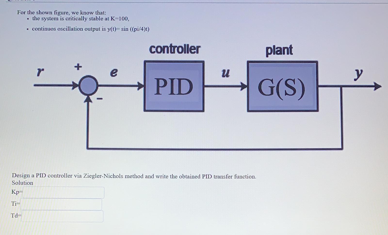Solved For the shown figure, we know that: . the system is | Chegg.com