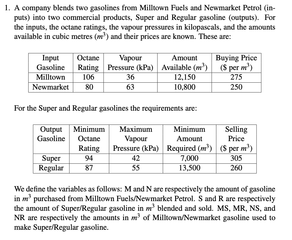 Solved a) formulate an algebraic model for the question. | Chegg.com