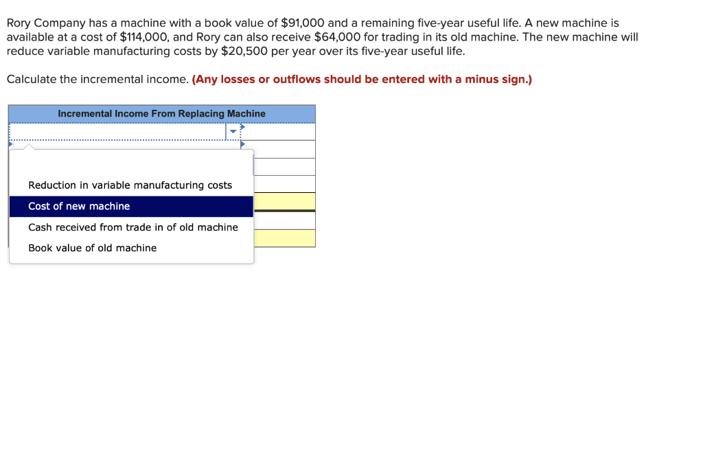 Solved Rory Company Has A Machine With A Book Value Of Chegg solved-rory-company-has-a-machine-with-a-book-value-of-chegg