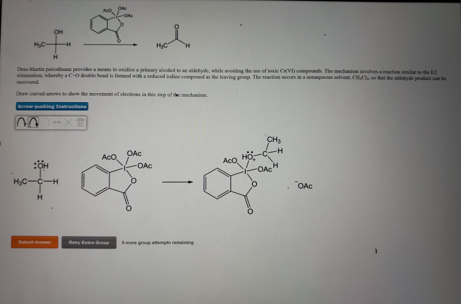 Solved он HJC Dess-Martin periodinane provides a means to | Chegg.com