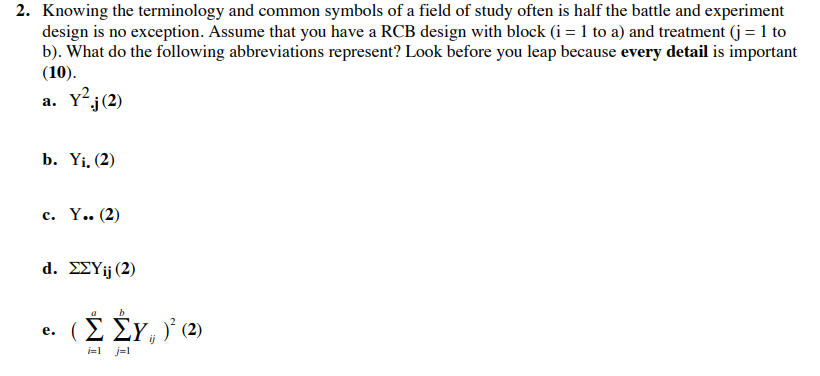 Solved 2. Knowing the terminology and common symbols of a | Chegg.com