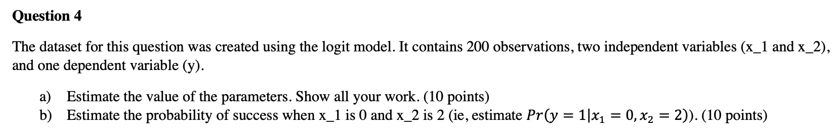 Use the data set to answer the questions or please | Chegg.com