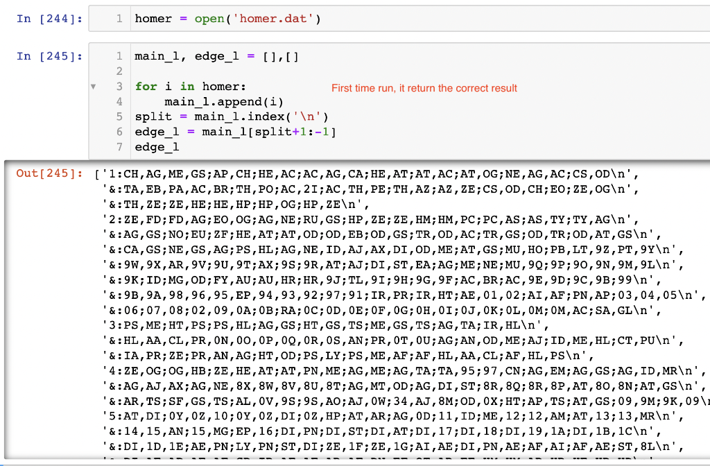Solved It seems like I can only use the dat file once???? | Chegg.com