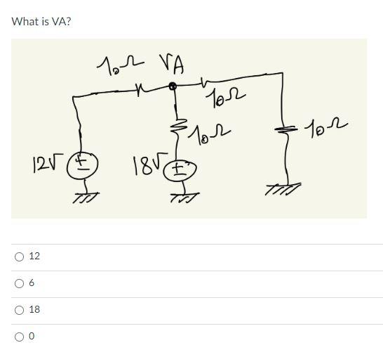 Solved What is VA? 12 | Chegg.com