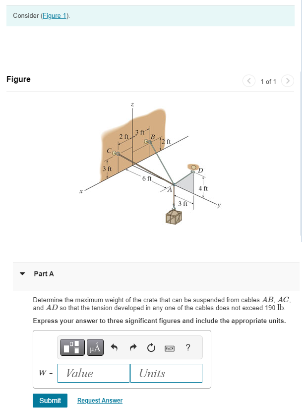 Solved Determine the maximum weight of the crate that can be | Chegg.com