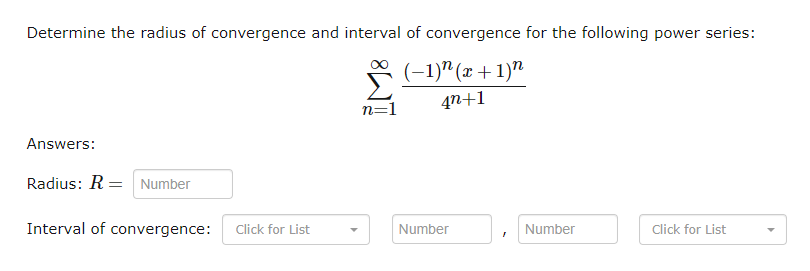 Solved Determine the radius of convergence and interval of | Chegg.com